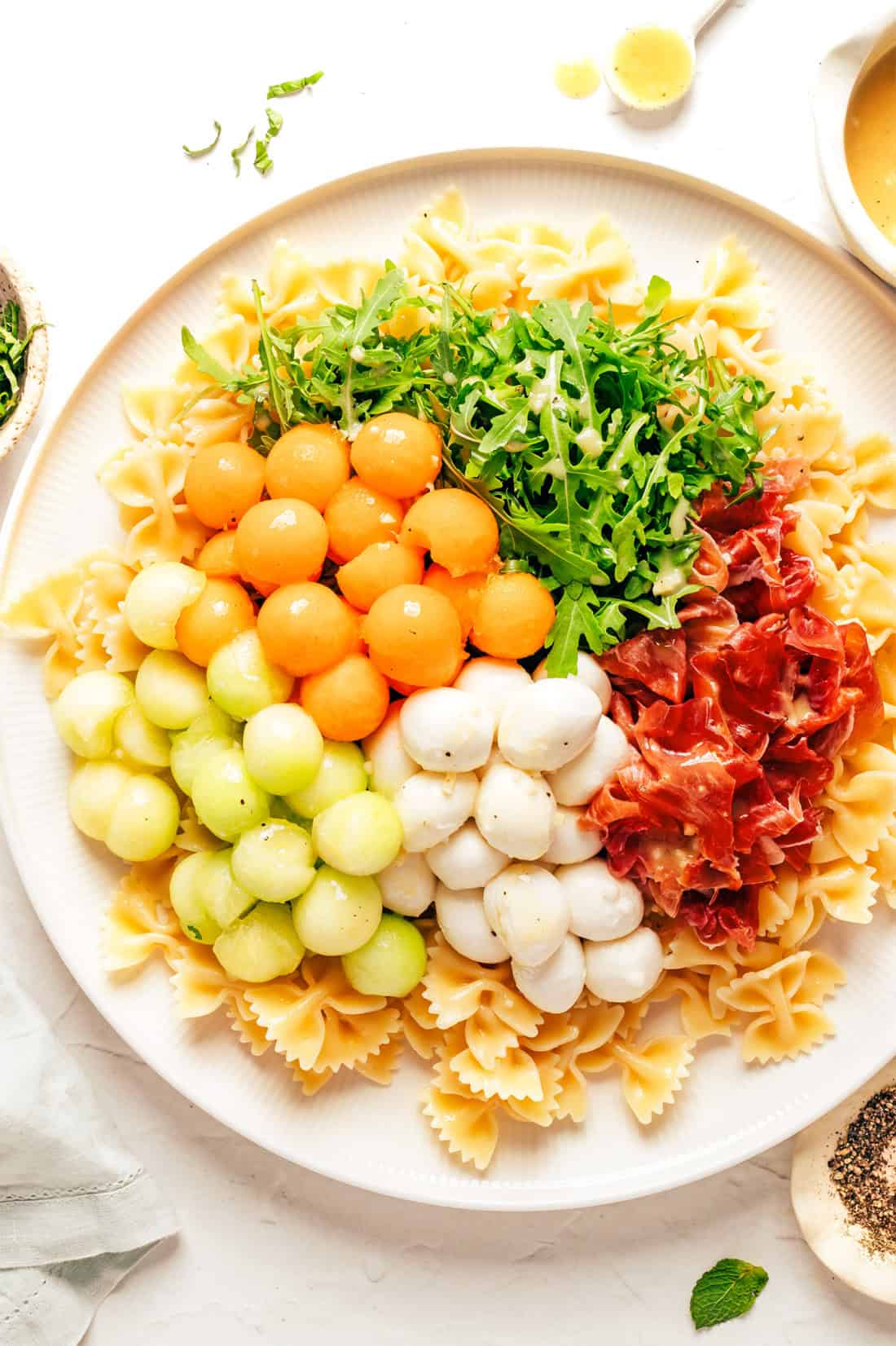 Prosciutto Melon Pasta Salad Recipe - Street Food Spectacle