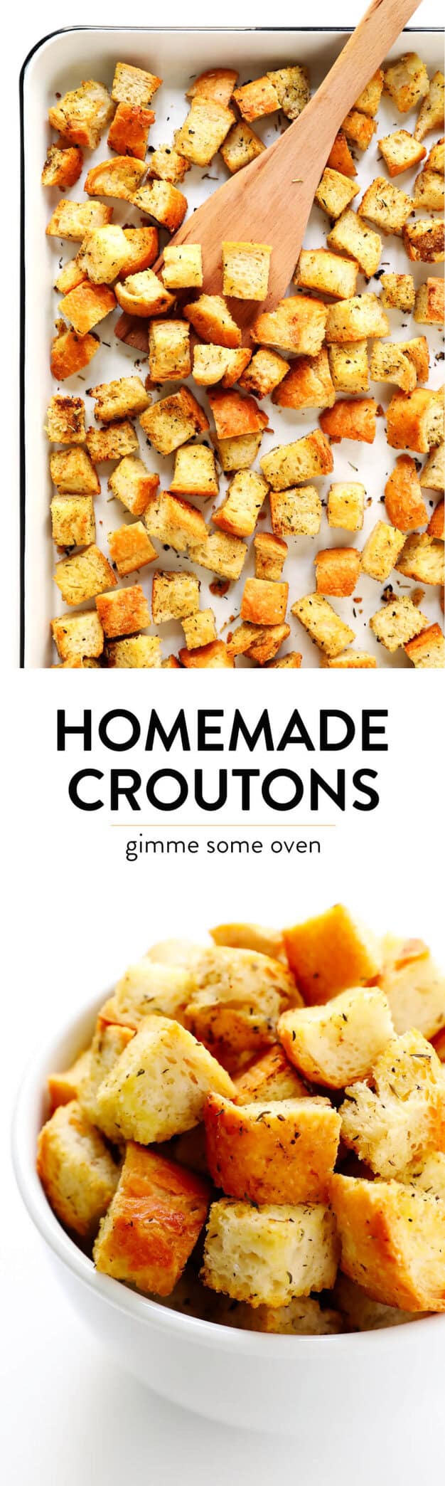 How To Make Homemade Croutons | Gimme Some Oven