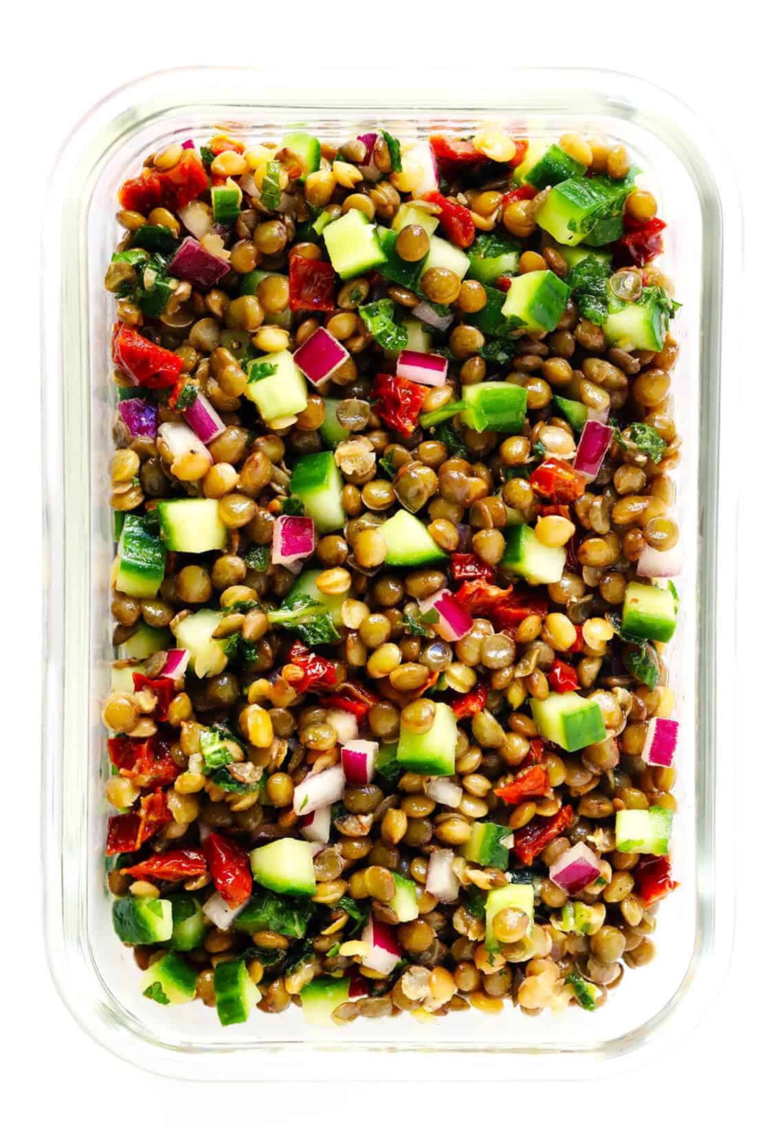 The BEST Lentil Salad Recipe! - Gimme Some Oven