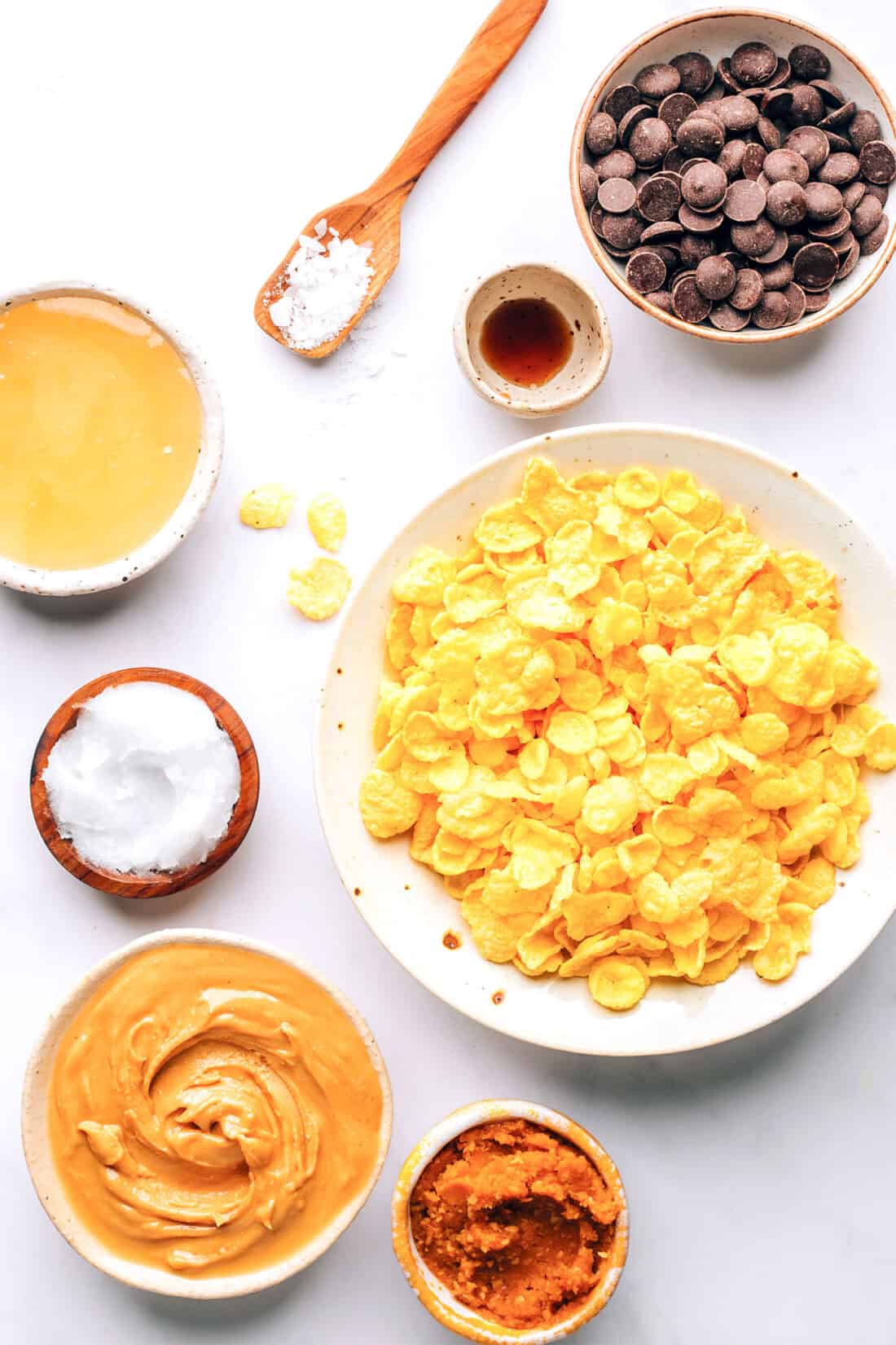 Miso Chocolate Peanut Butter Cornflake Bars - Gimme Some Oven