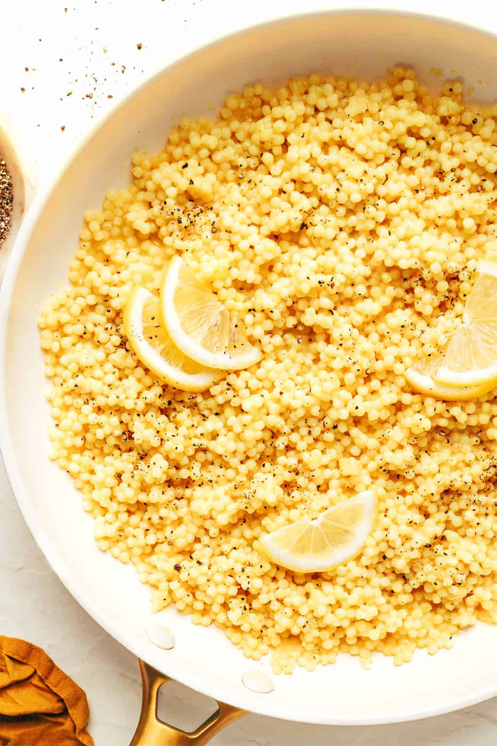 Lemon Parmesan Pearl Couscous | Gimme Some Oven