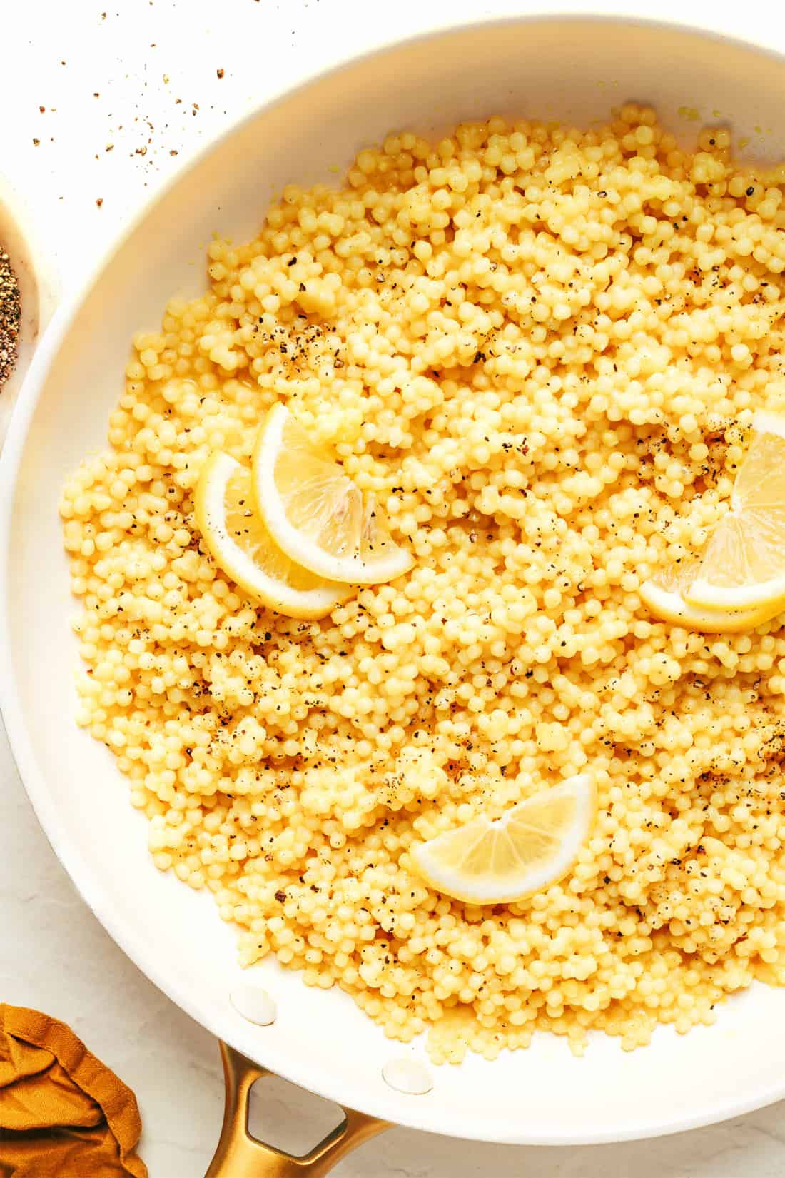 Lemon Parmesan Pearl Couscous | Gimme Some Oven